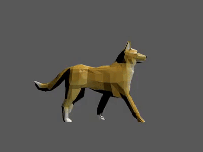 Saker Studios: Bander Dog Walk Cycle Animation 3. on Make a GIF