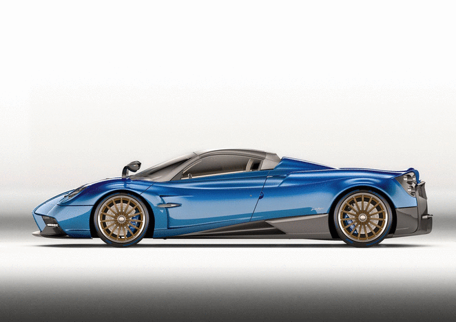Pagani Huayra Roadster on Make a GIF