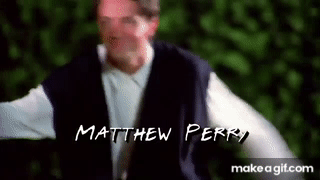 Friends Theme but it's only Matthew Perry on Make a GIF