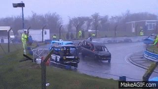 Mendips Limo And Hearse Banger Racing. 09.04.2012 on Make a GIF