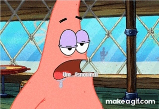 Patrick Falling Asleep on Make a GIF