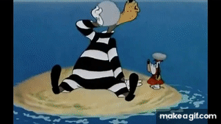 NORTHWEST HOUNDED POLICE Clips (1946) Droopy on Make a GIF