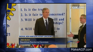 Jeb Bush Kicked Off Stage At Rotary Luncheon on Make a GIF