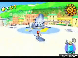 Super Mario Sunshine Miniboss: Gooper Blooper Again on Make a GIF