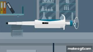 Forward Pipetting Technique with a Manual Micropipette on Make a GIF