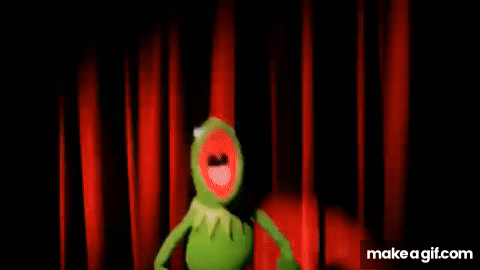 Kermit: YAY! on Make a GIF