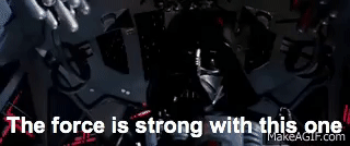 "The force is strong with this one" on Make a GIF