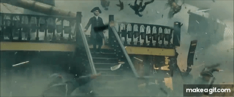 Pirates of the caribbean - Sinking of HMS Endeavour & Cutler Beckett's ...