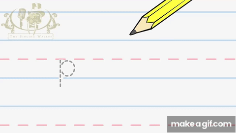 Write the letter P | Alphabet Writing lesson for children | The Singing ...