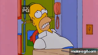 The Simpsons - Homer invented a marvelous chair on Make a GIF