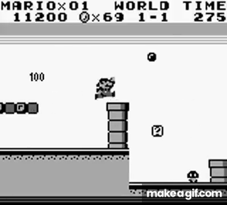 Game Boy Longplay [001] Super Mario Land on Make a GIF
