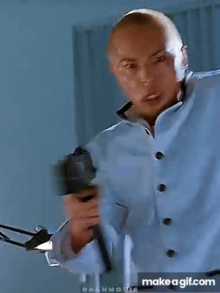 Put your gun down. Fight like a man! | Rush Hour (1998) on Make a GIF