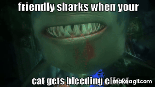 Shark smell blood of dory and lost self control in Finding Nemo on Make ...