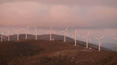desert wind farm on Make a GIF