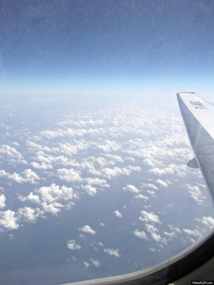 clouds from airplane on Make a GIF