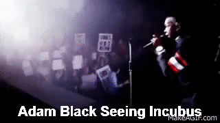 happy guy at concert on Make a GIF