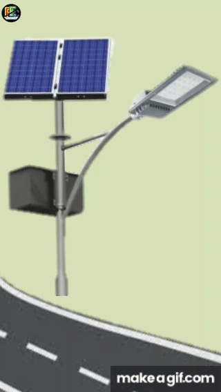solar panel street light connection #solar #shorts on Make a GIF
