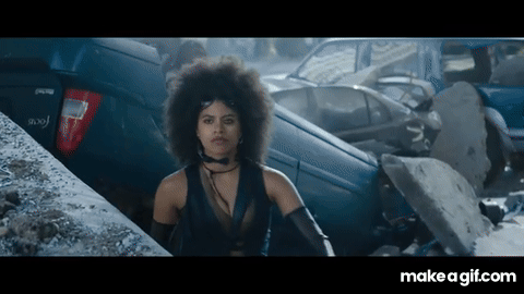 Domino sees Juggernaut on Make a GIF