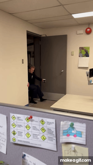 Rolling into Monday like on Make a GIF