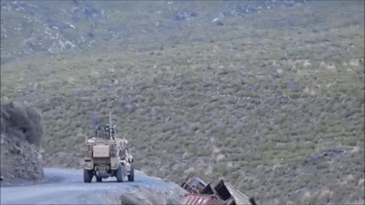 TOW MISSILE DESTROYS A TALIBAN HILLSIDE CAMP - 'NO SLACK' on Make a GIF