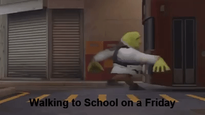 Walking to School on a Friday on Make a GIF