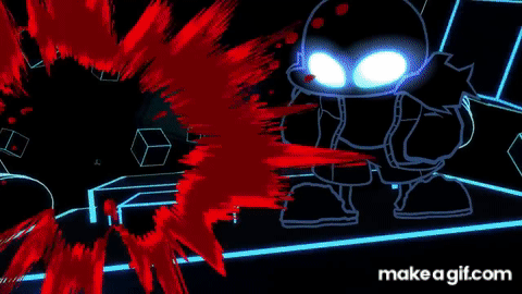 CHARA VS NIGHTMARE SANS (ANIMATION) on Make a GIF