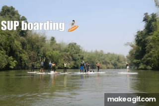 Sup boarding on Make a GIF