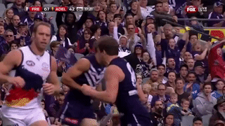 AFL 2014 Round 12 Fremantle v Adelaide x264 4th Quarter on Make a GIF