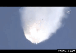 Rocket slams into firmament:dome on Make a GIF