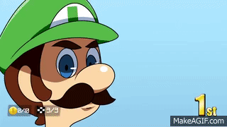luigi stare on Make a GIF