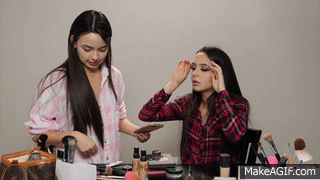 Instagram Makeup Challenge - Merrell Twins on Make a GIF