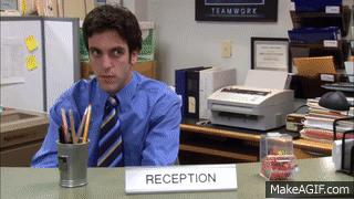 The Office - Michael's Creepy Stare At Ryan on Make a GIF