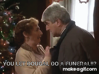 Father Dougal funeral on Make a GIF