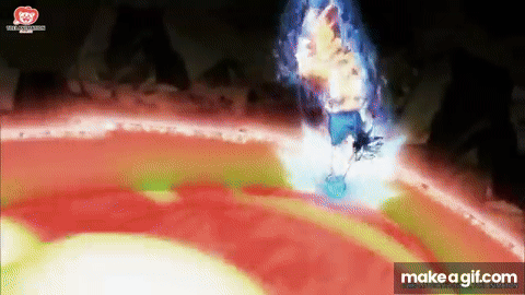 Goku Surfs on an Energy Blast | Dragon Ball Super on Make a GIF
