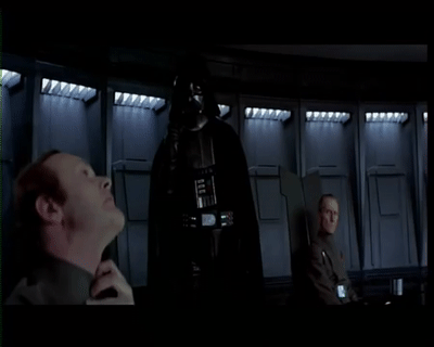 Star Wars - "I find your lack of faith disturbing" on Make a GIF