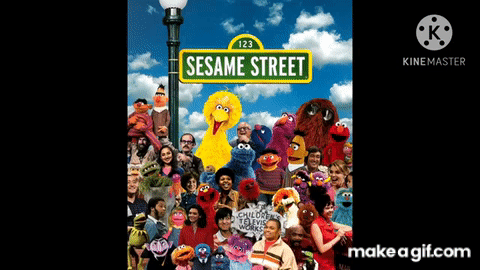 55th Anniversary of Sesame Street on Make a GIF