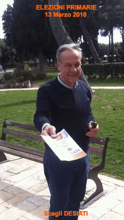 Scegli MASSIMO DESIATI - 13 Marzo 2016 on Make a GIF