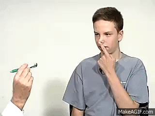 Cerebellar intention tremor on Make a GIF