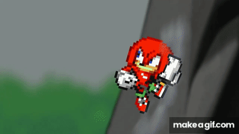 Knuckles VS Metal Sonic | Sprite Battle on Make a GIF