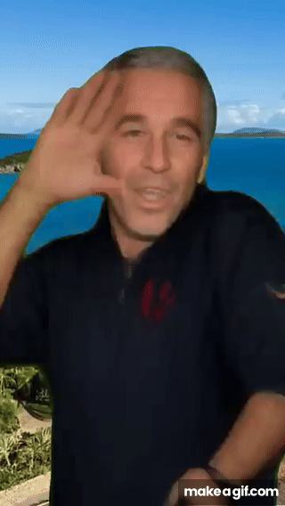 Jeffrey Epstein cute dancing on the island on Make a GIF