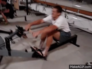 Funniest Rowing Technique on the Erg on Make a GIF