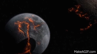 The Birth Of The Moon - AWESOME HQ VIDEO! on Make a GIF