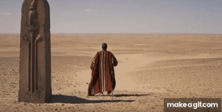 Moses Banished from Egypt to the Wilderness of Shur on Make a GIF