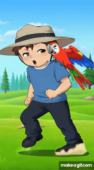 Iggy And Wordsworth the Parrot on Make a GIF