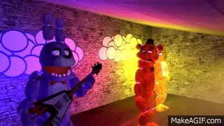 FNAF How bonnie lost his face [SFM] on Make a GIF