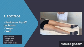Examen Físico de Rodilla en bostezo on Make a GIF