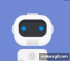 Clyde bot blue eye blink ani on Make a GIF