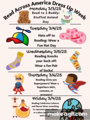 Read Across America Dress up days on Make a GIF