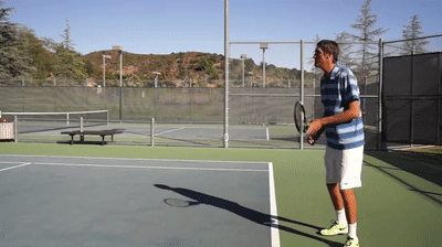 One-Handed Backhand Swing Path | SWING PATHS on Make a GIF