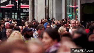 Crowded People Walking Down Oxford Street London 4K UHD Stock Video ...